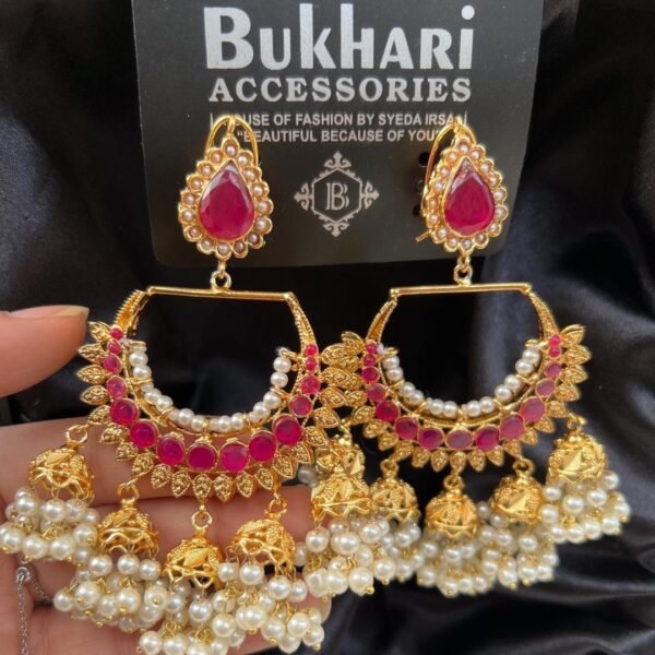 SUNAARI CHAND JHUMKI – Bukhari Accessories